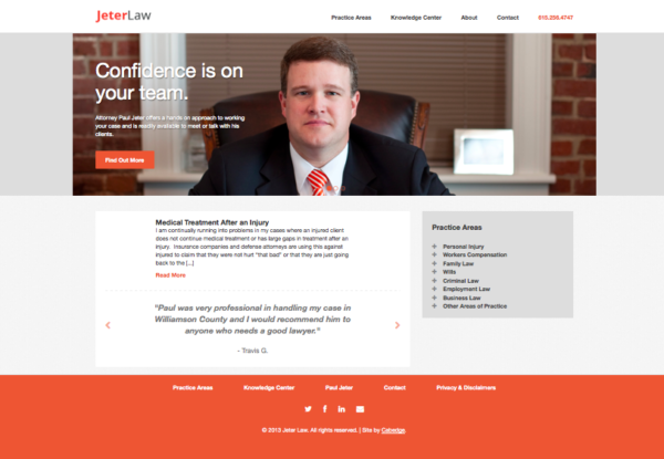 Jeter Law - Nashville Web Design | Nashville SEO | SEM
